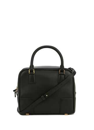 Loewe Kadın Siyah Logolu Deri Omuz Çantası EU