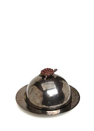 Serdar Gülgün Bronz Kaplumbağa Detaylı Dekoratif Kase Çok Renkli