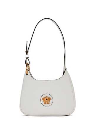 Versace Kadın Beyaz Medusa Detaylı Deri Çanta Eu Versace Kadın Beyaz Medusa Detaylı Deri Çanta Eu