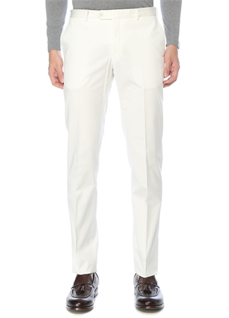 Palzileri Lab Erkek Beyaz Normal Bel Pantolon Lacivert 46 IT