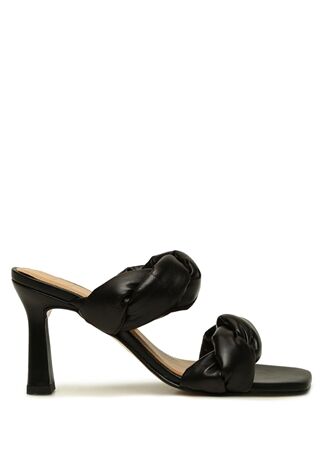 Flattered Kadın River Siyah Deri Terlik 35 EU