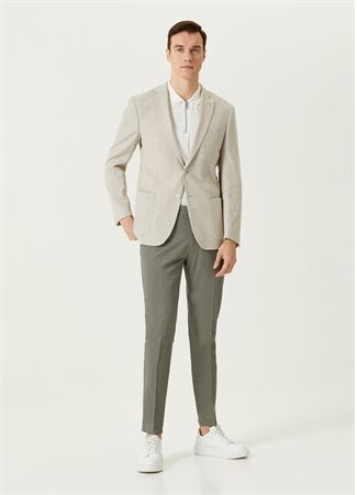 Network Erkek Comfort Fit Haki Pantolon 46 EU