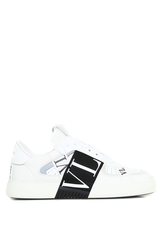 Valentino Garavani Kadın VL7N Siyah Beyaz Logolu Deri Sneaker 35.5 EU Valentino Garavani Kadın VL7N Siyah Beyaz Logolu Deri Sneaker 35.5 EU