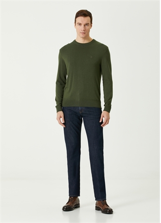 Canali Erkek Lacivert Boru Paça Jean Pantolon 50 IT Canali Erkek Lacivert Boru Paça Jean Pantolon 50 IT