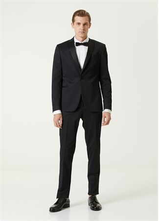 Palzileri Lab Erkek Siyah Şal Yaka Takım Elbise 50 IT