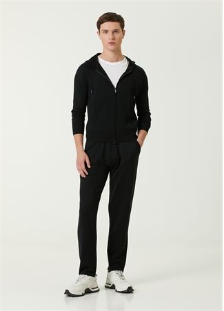 Canali Erkek Siyah Yün Eşofman Altı 48 IT