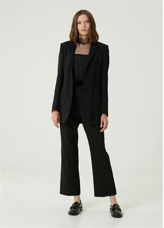 Red Valentino Kadın Siyah Kelebek Yaka Ceket 38 IT