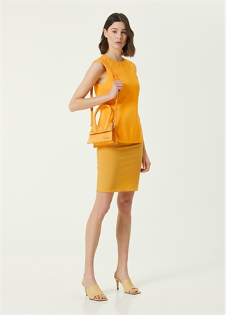 Jacquemus Kadın Pina Turuncu Mini Yün Kalem Etek 36 FR Jacquemus Kadın Pina Turuncu Mini Yün Kalem Etek 36 FR