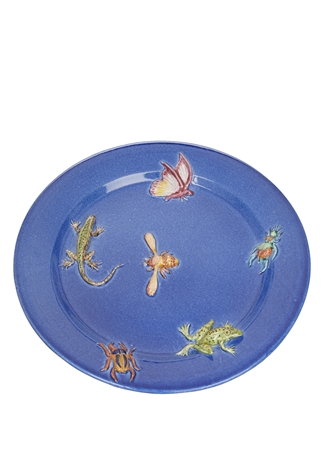 Etro Home Centerpiece Mavi Figür Desenli Seramik Obje