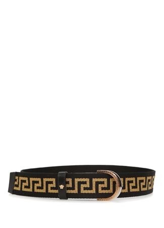 Versace Kadın Greca Ribbon Siyah Kemer 75 EU
