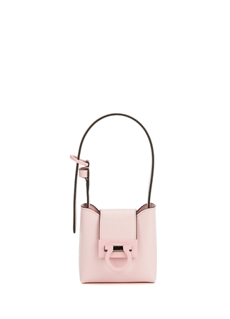 Salvatore Ferragamo Kadın Pembe Logo Detaylı Deri Çanta EU Salvatore Ferragamo Kadın Pembe Logo Detaylı Deri Çanta EU