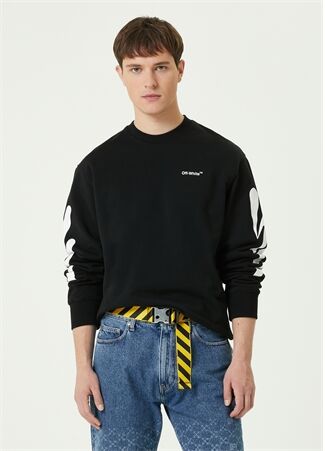 Off-white Erkek Sweatshirt Siyah S Eu