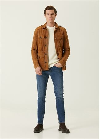 Network Erkek Slim Fit Mavi Denim Pantolon 29/30 EU