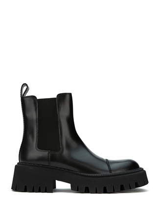 Balenciaga Kadın Siyah Bant Detaylı Deri Bot 35 EU