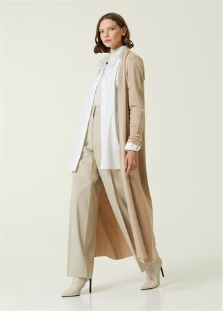 The Row Kadın Bej Pili Detaylı Pantolon 2 US