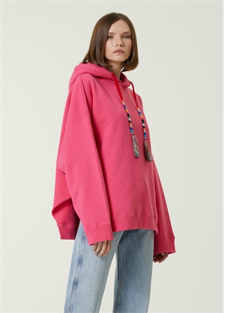 Etro Kadın Pembe Kapüşonlu Bağcık Detaylı Sweatshirt XS EU Etro Kadın Pembe Kapüşonlu Bağcık Detaylı Sweatshirt XS EU