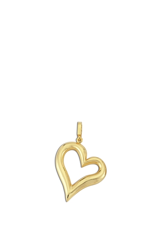Ninon Kadın Kalp Formlu Altın Rengi Kolye Ucu EU