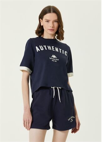 Kappa Kadın Authentic Yaga Lacivert Bisiklet Yaka T-shirt S Eu Kappa Kadın Authentic Yaga Lacivert Bisiklet Yaka T-shirt S Eu