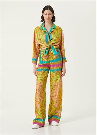 Versace Kadın Pantolon Sarı 40 It