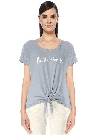 Good Hyouman Kadın Be The Change Mavi Bağcıklı T-shirt M Eu