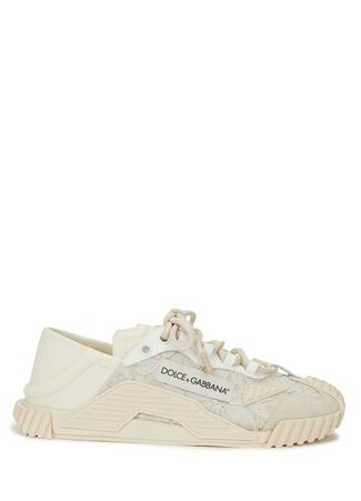 Dolce&Gabbana Kadın NS Bej Garnili Logolu Sneaker 36 EU