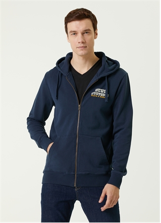 Deus Ex Machina Erkek Lacivert Kapüşonlu Logo Detaylı Sweatshirt XS EU Deus Ex Machina Erkek Lacivert Kapüşonlu Logo Detaylı Sweatshirt XS EU