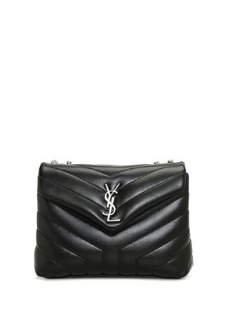 Kadın Small Loulou Siyah Deri Omuz Çantası EU Kadın Small Loulou Siyah Deri Omuz Çantası EU