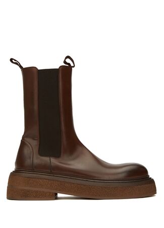 Marsell Kadın Kahverengi Deri Bot 40 EU