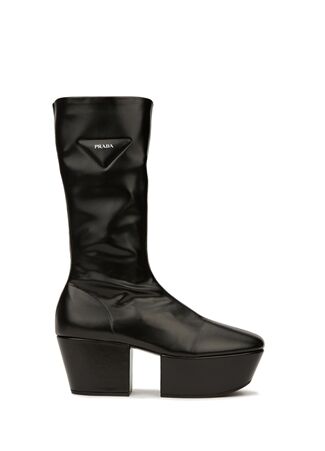 Prada Kadın Siyah Taban Detaylı Bot 37 EU