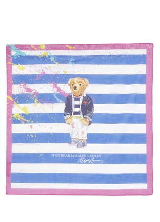 Polo Ralph Lauren Kadın Colorblocked Ayıcık Baskılı Şal EU Polo Ralph Lauren Kadın Colorblocked Ayıcık Baskılı Şal EU