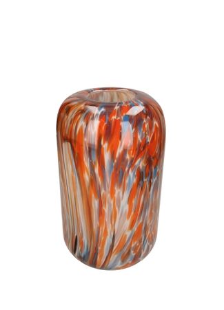 Kersten Colorblocked Desenli Cam Vazo Çok Renkli