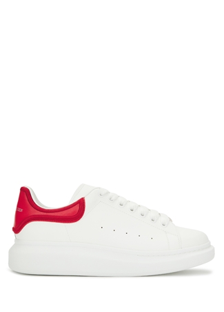 Alexander McQueen Erkek Oversize Beyaz Kırmızı Logolu Deri Sneaker 39 EU Alexander McQueen Erkek Oversize Beyaz Kırmızı Logolu Deri Sneaker 39 EU