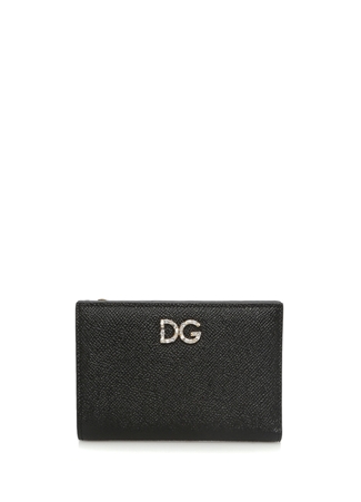 Dolce&Gabbana Kadın Siyah Gold Logolu Deri Cüzdan EU Dolce&Gabbana Kadın Siyah Gold Logolu Deri Cüzdan EU