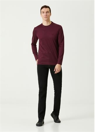 Canali Erkek Siyah Boru Paça Jean Pantolon 48 IT