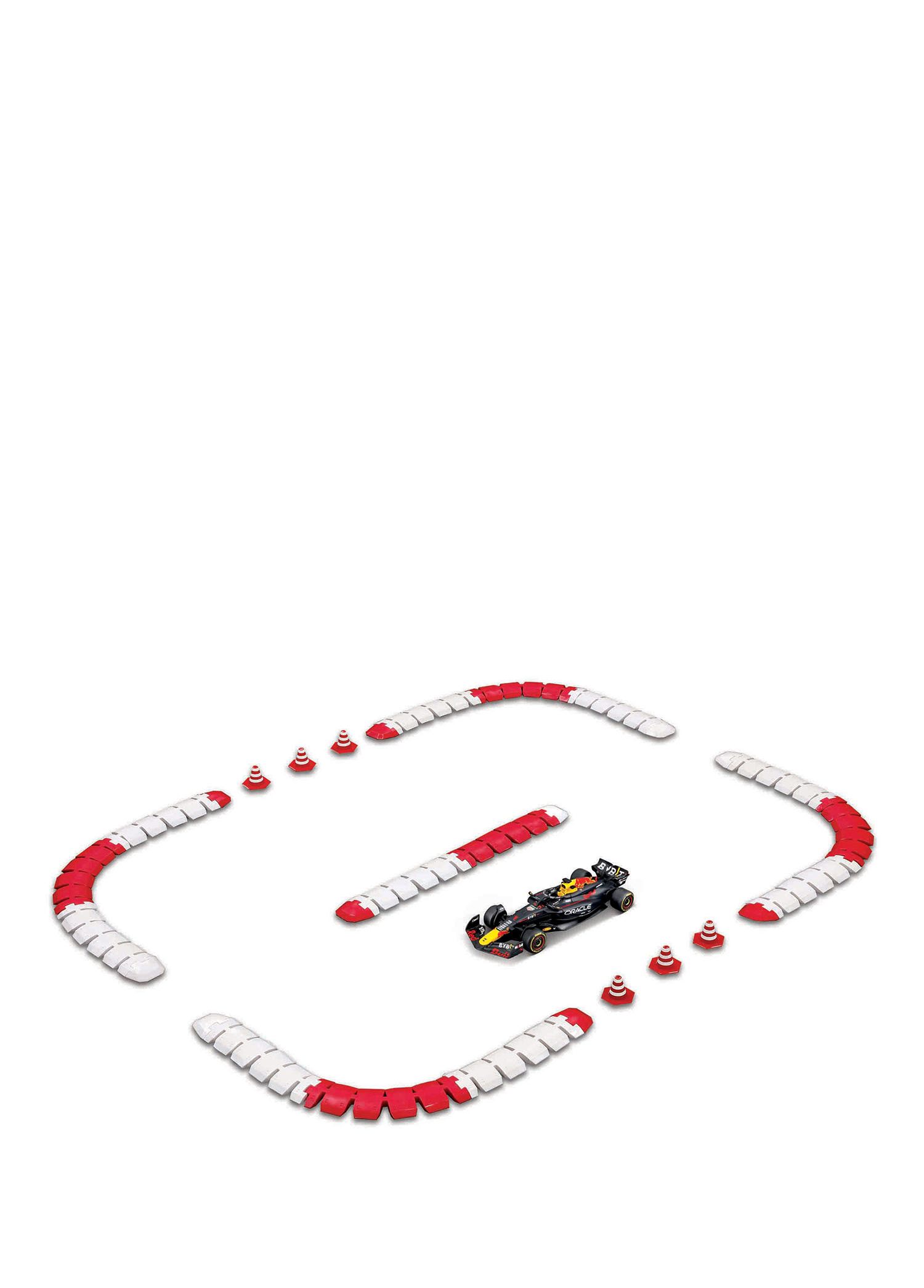 Maisto - 1:41 Die-Cast Red Bull Racing Remote Control Toy Car & Track Set