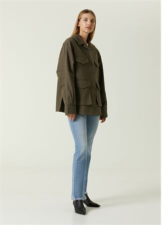 Toteme Kadın Haki Cepli Ceket 38 IT