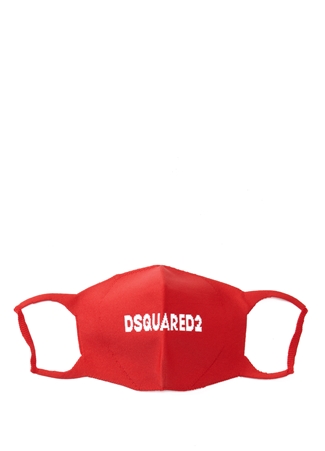 Dsquared2 Kadın Kırmızı Logo Jakarlı Yüz Aksesuarı EU Dsquared2 Kadın Kırmızı Logo Jakarlı Yüz Aksesuarı EU