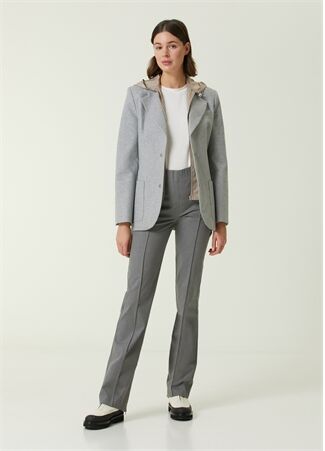 Mybestfriends Kadın Gemma Gri Boru Paça Pantolon XS EU Mybestfriends Kadın Gemma Gri Boru Paça Pantolon XS EU