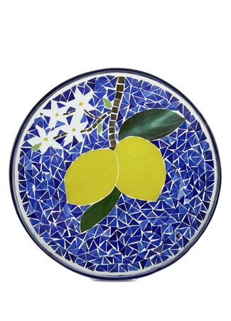 Bceramics Limon Seramik Tabak Lacivert