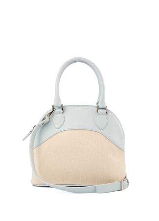 Les Benjamins Kadın Lia Bej Yeşil Deri Omuz Çantası EU