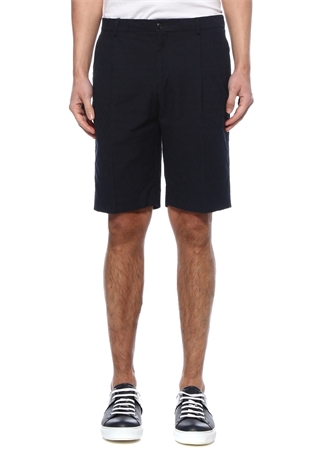 Palzileri Lab Erkek Lacivert Desen Detaylı Bermuda 50 IT