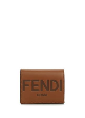 Fendi Kadın Taba Logolu Deri Cüzdan Turuncu EU Fendi Kadın Taba Logolu Deri Cüzdan Turuncu EU