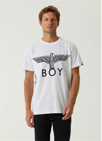 Boy London Erkek Beyaz Logo Baskılı T-shirt XS EU