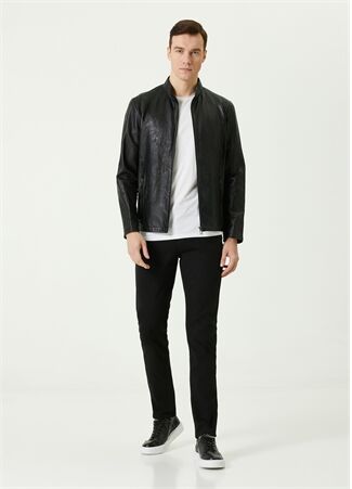 Network Erkek Slim Fit Siyah Casual Pantolon 30-32 EU