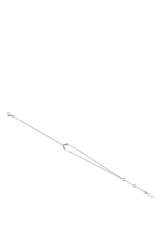 Her Story Kadın Taş Detaylı Altın Rengi Bileklik Kırmızı EU