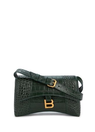 Balenciaga Kadın Hourglass Yeşil Deri Çanta EU Balenciaga Kadın Hourglass Yeşil Deri Çanta EU