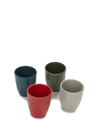 Beymen Hediye Colorblocked 4lü Seramik Kupa Seti Çok Renkli Beymen Hediye Colorblocked 4lü Seramik Kupa Seti Çok Renkli