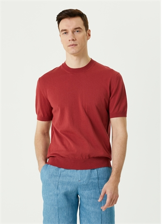 Z Zegna Erkek Kırmızı Basic T-shirt L It Z Zegna Erkek Kırmızı Basic T-shirt L It