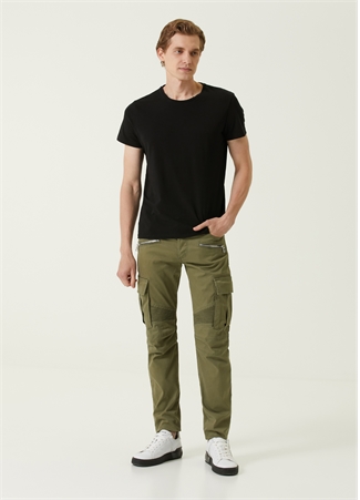 Balmain Erkek Tapered Fit Haki Kargo Pantolon 50 IT Balmain Erkek Tapered Fit Haki Kargo Pantolon 50 IT