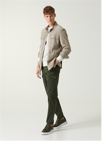 Beymen Collection Erkek Haki Normal Bel Kargo Pantolon 60 IT Beymen Collection Erkek Haki Normal Bel Kargo Pantolon 60 IT